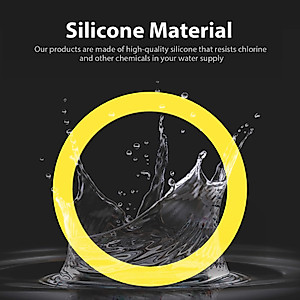 Flush Valve Seal for Kohler, 2 Pack Upgraded Silicone Material Toilet Replacement Tank Parts Canister Flush Valve Kit Gasket for K-GP1059291