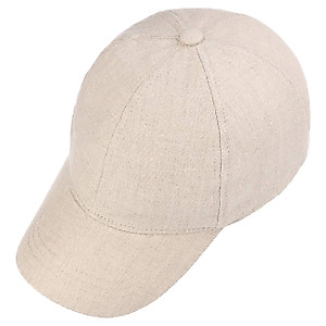 Lipodo Linen Cap Women/Men Beige One Size