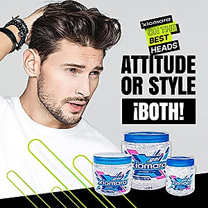 Xiomara Professional Hair Styling Gel with Aloe Vera Long-lasting Hold, 4 Pack of 8.80 Oz Each Jar, Clear