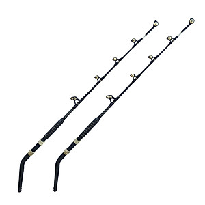 EAT MY TACKLE 2 Bent Butt Offshore Fishing Rods 100-120 lb. Class