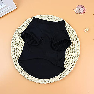 Letter Printing Dog Shirt for Puppy Pet Loose Fit Cat Dog Tee Tops Sleeveless Female Apparel for Puppy Dogs Cats