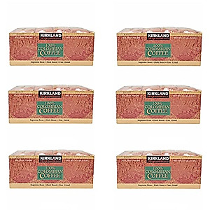 6 X 42/1.75 oz :Signature 100% Colombian Coffee, Supremo Bean Dark Roast Fine Grind, 42/1.75 oz Pouches