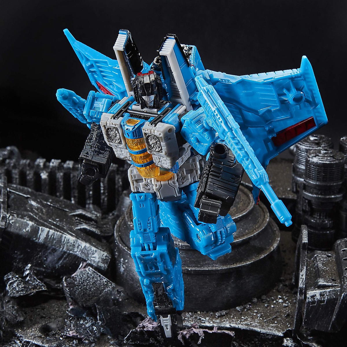 Transformers Toys Generations War for Cybertron Voyager WFC-S39 Thundercracker Action Figure - Siege Chapter - Adults and Kids Ages 8 and Up, 7-inch