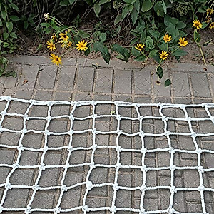 AEINNE Safety Netting for Fall Prevention, Safety Netting for Stairs Kids Balcony Safety Net Patio Child Rope Netting Bannister Fence Railings Children Protective Protection Nylon Cargo Nets, White