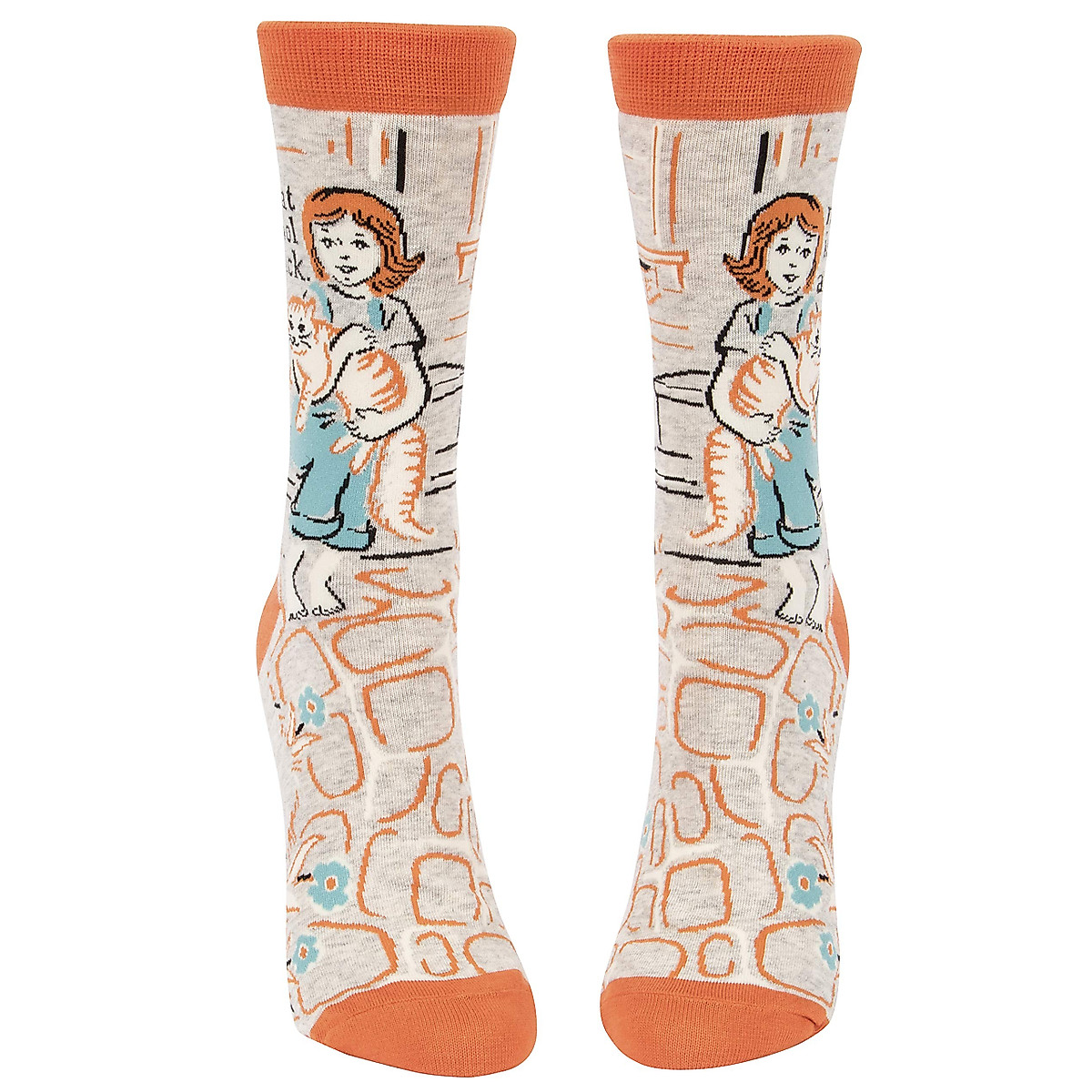 Blue Q Women's Funny Crew Socks - Friends, Family, and Pets