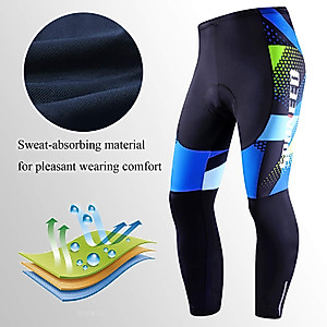 sponeed Cycle Pants Men Long Sleeve Winter Bike Shorts Cycling Clothes Padding Bicycle Wear US XL Multi