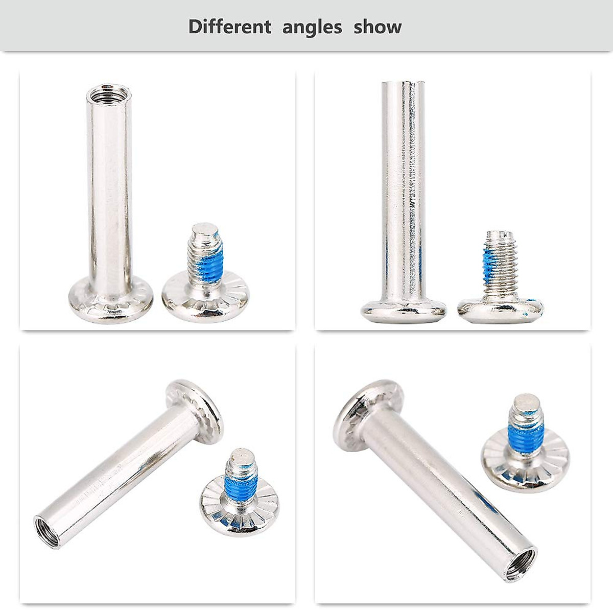 Skate Screws, 10Pcs 31mm Inline Skate Axle Metal Skate Screws, Inline Skate Skating Screws Kit, Skate Replacement Screws for Repairing Changing Skates