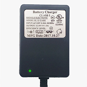 RHT 12V shape Style Charger For Ride On Car 12 Volt Children's Electric Ride-On Toys Battery Supply by Power Adaptor with Charging Indicator Light