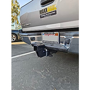 MAXXHAUL 50397 Trailer Hitch Riser for 2 Inch Receivers with 4 Inch Rise/Drop