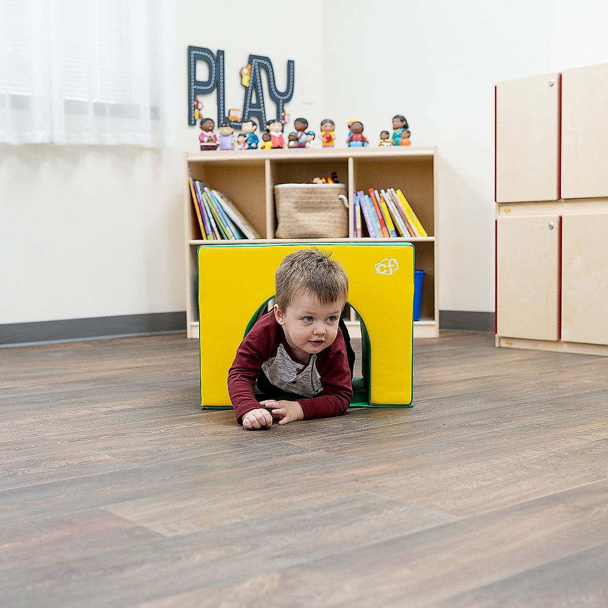 Children's Factory Crawl Through Soft Play Tunnel, Foam Indoor Toddler/Baby Climbing Toys, Baby Crawling Toy for Playrooms/Homeschools/Classrooms