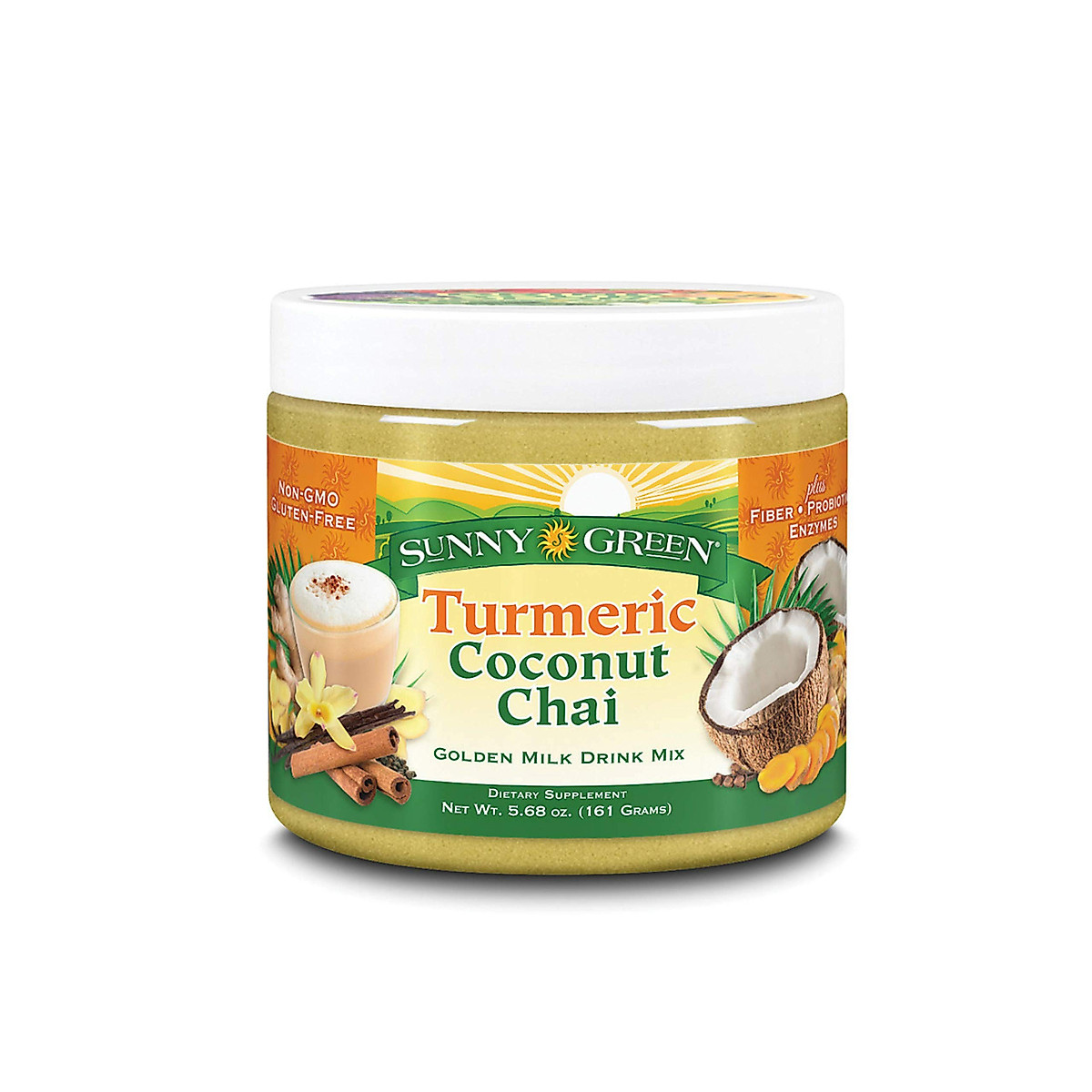 Turmeric Coconut Chai Drink Mi : 41334: PWD, Chai Spice (Jar) 5.68oz