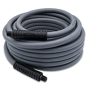 JACO FlexPro Hybrid Air Hose (3/8" x 50 ft) | Dual 1/4" M-NPT Fittings (Storm Gray)