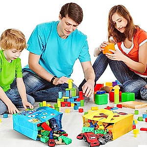 Pinkunn 20 Pieces Reusable Mini Train Party Tote Bags 6 Designs Gift Reusable Bags with Long Handles Gift Bag Goodie Treat Bags with Handles Party Favor