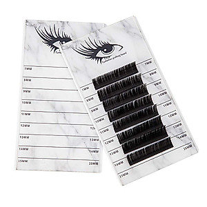10 Layers Acrylic Eyelash Storage Box,Eyelash Holder Extension Tool,Makeup Organizer False Eyelashes Glue Pallet Holder, Grafting Eye lashes Close-Packed Display with 10 Pallets (Marble)