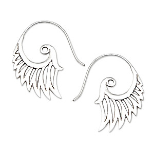 NOVICA Artisan Handmade .925 Sterling Silver Drop Shaped from Indonesia Animal Themed Sea Life Earrings