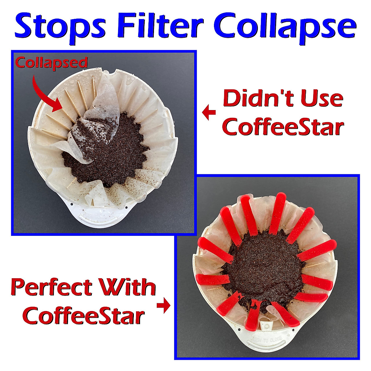 CoffeeStar – Reusable Coffee Filter Stabilizer