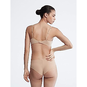 Calvin Klein Women's Perfectly Fit Lightly Lined T-Shirt Bra with Memory Touch, Bare, 36B