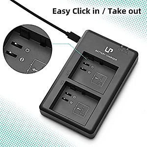 Arlo Battery Charger Pack for Arlo Go(VMA4410), 2-Pack 7.2V 3660mAh Li-ion Arlo Rechargeable Batteries with Dual Chagrer Station Compatible with Arlo Go (NOT for Arlo Pro/Pro 2/Pro 3)