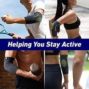 Neo G Elbow Support for Tennis, Golf, Sports, Tendonitis, Joint Pain Relief - Tennis Elbow Support - Golfers Elbow Brace Arm Support - Multi Zone Elbow Compression Sleeve - Breathable, Lightweight - M