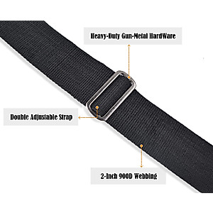 WELKINLAND 2Inch Suspenders for men heavy duty, Men's suspenders, Big Black suspenders, Suspenders for men, Black suspenders men for jeans, Heavy Duty suspenders for men, Work suspenders for men