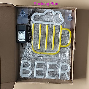 Miller Lite Neon Light Sign Lighted Beer Signs LED Neon Signs Beer Bar Pub Recreation LED Neon Lights Art Wall Decorative Sign 12v power adapter included