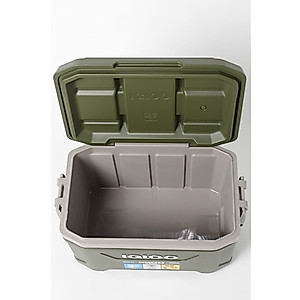 Igloo 60367 Sportsman Latitude 52 Cooler Box, Approx. 11.2 gal (49 L), Sportsman, Latitude, Outdoor, Camping, Leisure, Fishing, Green