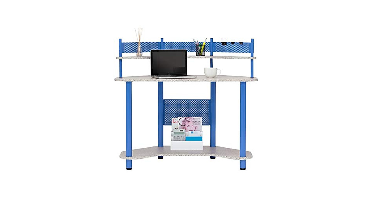 Calico Designs Blue Study Corner Desk – Compact & Functional
