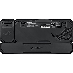 ASUS ROG Claymore II Wireless Modular Gaming Mechanical Keyboard (ROG RX Blue Switches, detachable numpad & wrist rest for TKL 80%/100%, Aura Sync, media controls, fast charge, USB 2.0 Passthrough)