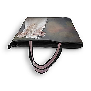 My Daily Women Tote Shoulder Bag Chinese Crested Dog Handbag Large