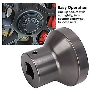 Centre Lock Wheel Nut Installer, 3/4in 15 Teeth Easy Operation Deformation Proof Centre Lock Wheel Nut Socket for Car Maintenance