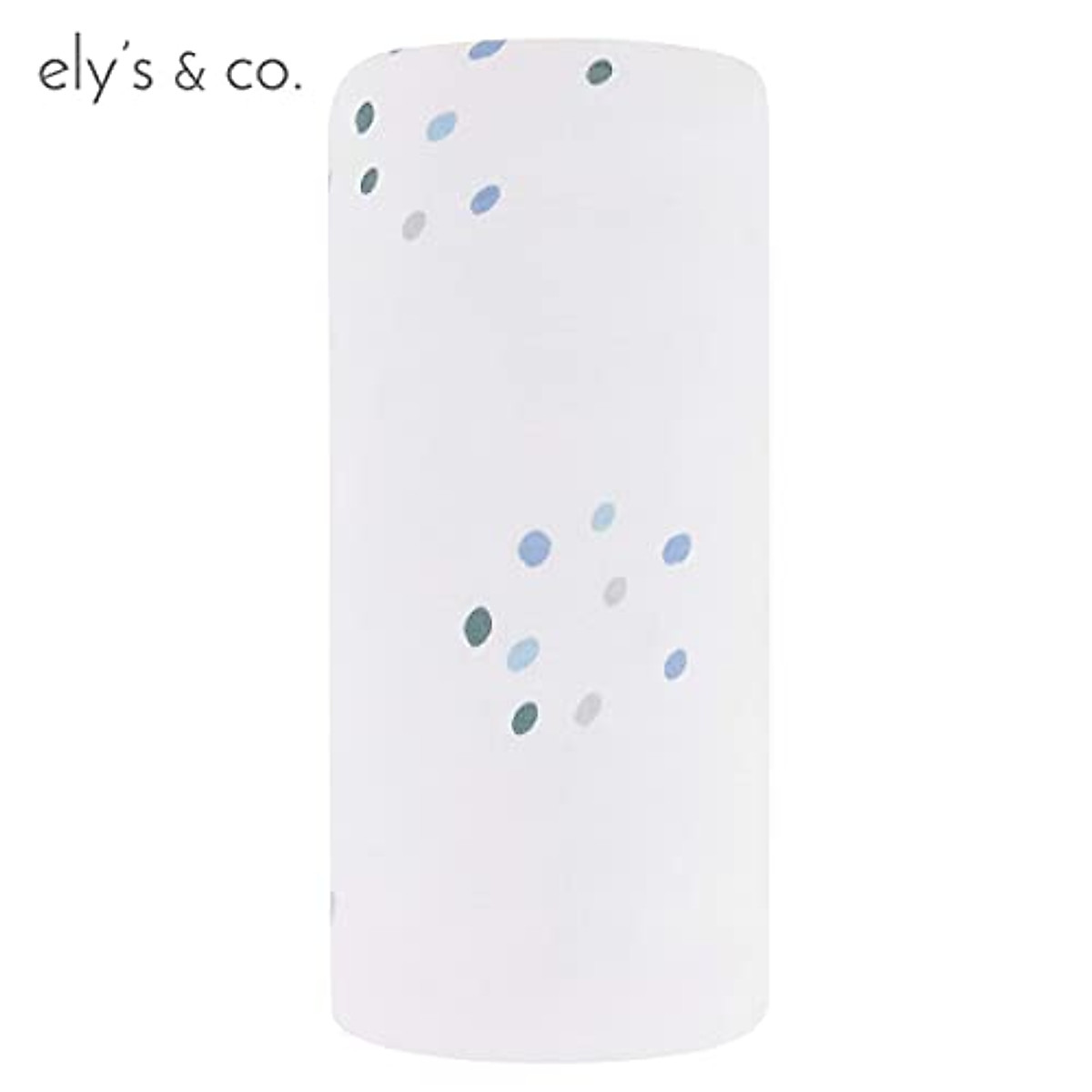 Ely’s &Co. Changing Pad Covers | Cradle Sheet 1-Pack Combed Jersey Cotton for Baby Boy - (Blue Raindrops)