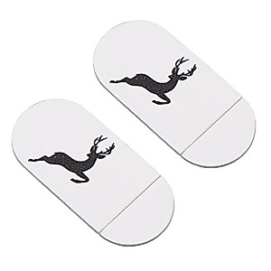 SOLUSTRE 2 pcs Plastic Pad for Web Reindeer Computer Lid Caps Privacy Slider Holiday Desktop Phone Gift Niños Desk Design Elk Camera Slide Blocker Anti-peep para Christmas Tablet Deer