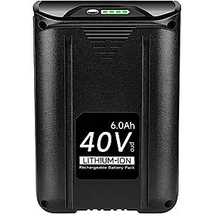 DSANKE 40V 6000mAh Battery Replacement for Kobalt 40Volt Lithium Ion Battery KB440-03 KB540C-06 KB540-06 KB2540C-06 KB640-03 KB240-06 KB640-06 KB245-06 ‎KRC40-06 KB440C-06 KRC60 KRC40-06 KB240-06