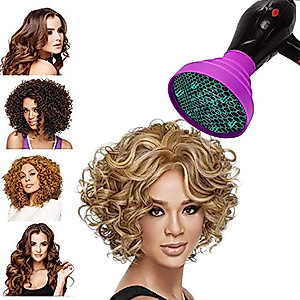 Universal Collapsible Hair Dryer Diffuser Attachment- Salon Grade Tool,Lightweight Foldable Portable Travel Folding Design Fit Most of Blow Dryers-PurplePurple