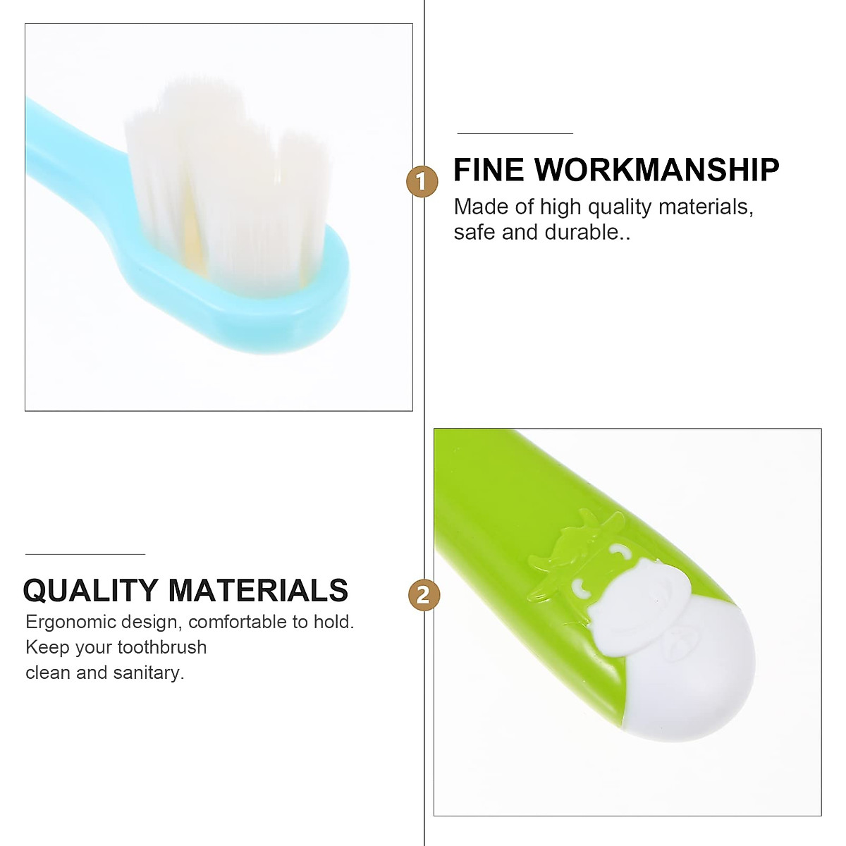 Healifty 3pcs Nursing Brush Girls Tool Bulk Color Boys Mixed Lovely for Bristles Adorable Bristle Teens Toothbrush Toothbrushes Cleaning Teeth Care Soft