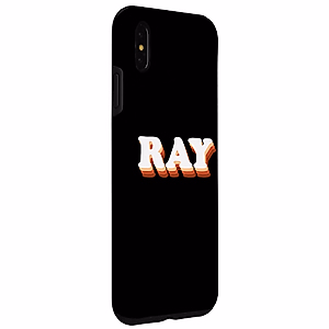 iPhone XS Max Ray Family Name Outfit Personalized Last Name Vacation Case