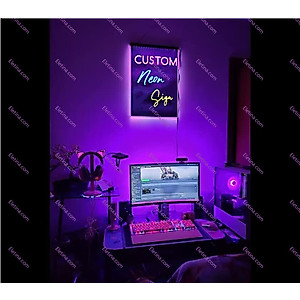 JYSW Bar Neon Light Sign Bobas Tea. Open. Bubbles Milk Tea Lamp Neon Like Led Signs For Wall Decor