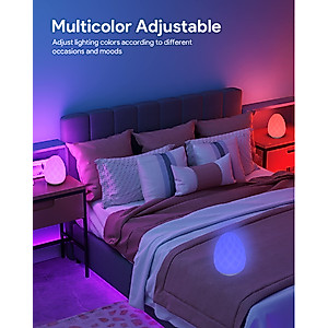 Vovoly Rechangeable Baby Night Light, Large Egg Lamp with Long lasting Battery - Multi-color Cycling- Timer &Touch Control, Battery Powered and Operated Nursery Led Light