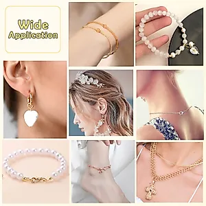 Acejoz 1200 Pcs Crimp Beads Kit for Jewelry Making, Crimp Beads, Crimp Covers, Crimp Tubes and Wire Guardians, Lobster Clasps, Jump Rings, Crimping Pliers and Beading Wire for Jewelry Making