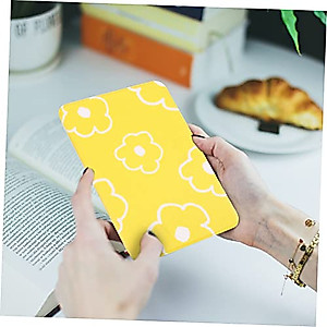 Milisten Ereader Tablet Cases 1pc Protector Flower Cover Book Silicone E-Book Compatible for Kindle Protective Ebook Reader Yellow Shell Compatible with Kindle Case Style Paperwhite Tablet Cases