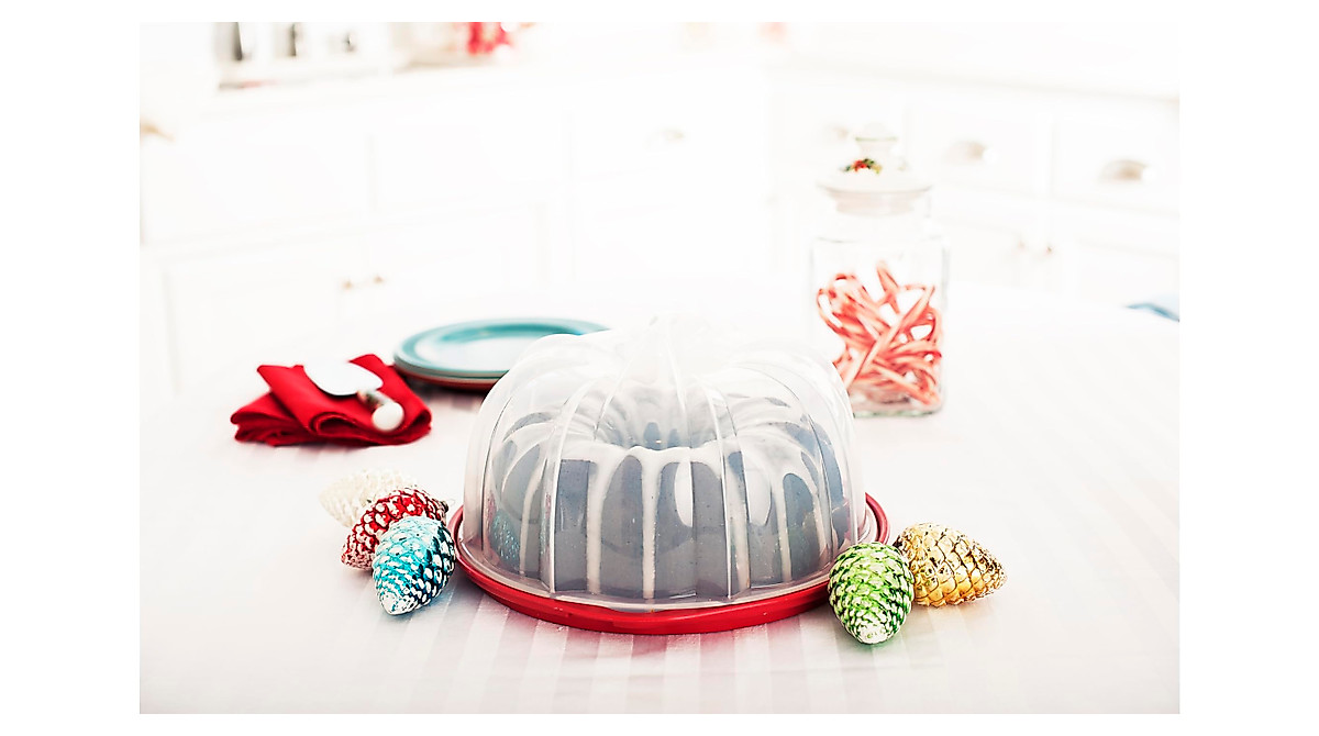 Nordic Ware Red Cake Keeper - Secure, Stylish & Dishwasher Safe