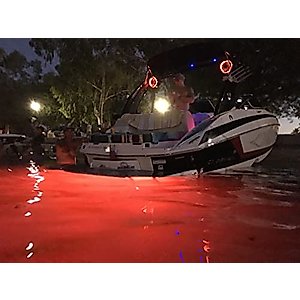 BLAST LED - Pontoon Boat Under Deck LED Lights | Includes Wiring, SWTICH & MOUNTING Track - Multi-Color-Changing-RGB (16-20 feet)