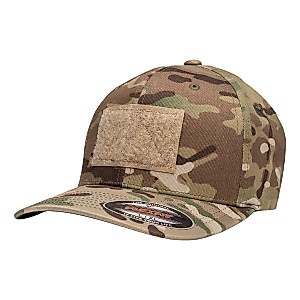 E6G Fitted Flexfit Tactical Operator Hat with Hook & Loop - Multicam Hat - S/M