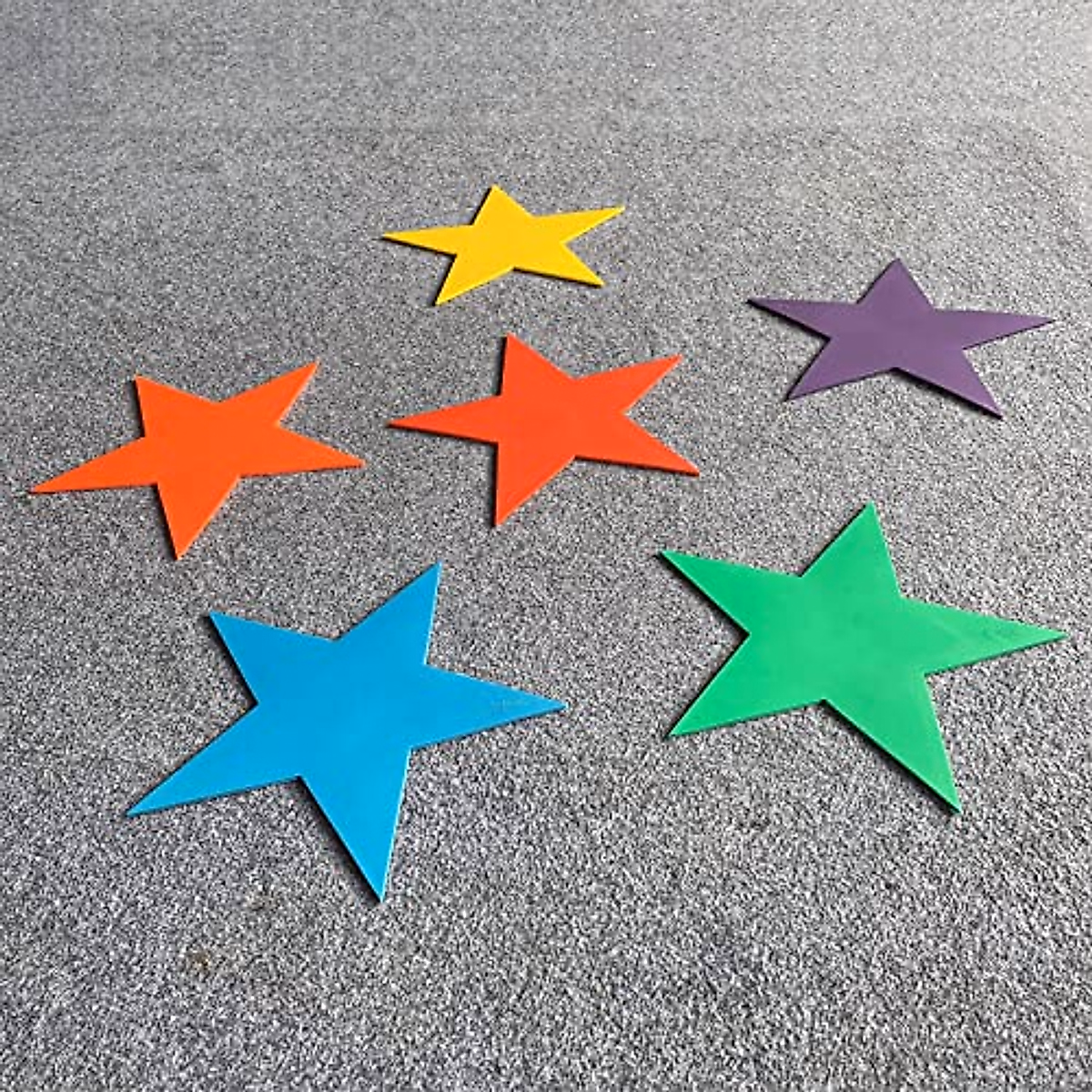 Eco Walker Flat Spot Marker Waterproof Directional Floor Arrow Temporary Direction Sign Anti-Slip Arrow Sign for Floor Carpet Indoor Outdoor Application (Star)