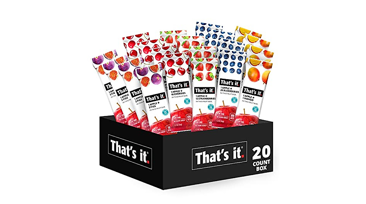 Healthy Fruit Snack Gift Box - 20 All-Natural, Gluten-Free Bars