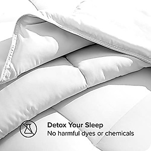 Bare Home Duvet Insert Comforter - Full Size - 8 Duvet Loops - Goose Down Alternative - Ultra-Soft - Premium 1800 Series - All Season Warmth - Bedding Comforter (Full, White)