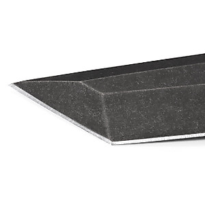 Cool Hand Beast Survival Hunting Knife with Sheath, Replaceable 1911 Wood Grips Handle, Black Stone Washed 0.2" Thick D2 Steel Tanto Fixed Blade Knives, 1911F-BW