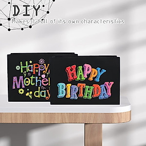 Xloey Black Gift Bags with Handles,6 Pcs Large Black Gift Bags,Black Kraft Paper Shopping Bags with Ribbon Handles,for Merchandise Business,Retail,Wedding,Christmas,Party