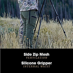 FORLOH Women's AllClima Stretch Woven Pants - All-Season Hunting, Hiking, & Fishing Pants/Weather Protection Barrier(8, Deep Cover)