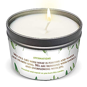 Magnificent 101 Long Lasting Sage Scented Collective Smudge Candle | 6 Oz - 35 Hour Burn | All Natural & Organic Candle for House Energy Cleansing & Manifestation | Sending & Getting Positive Energy
